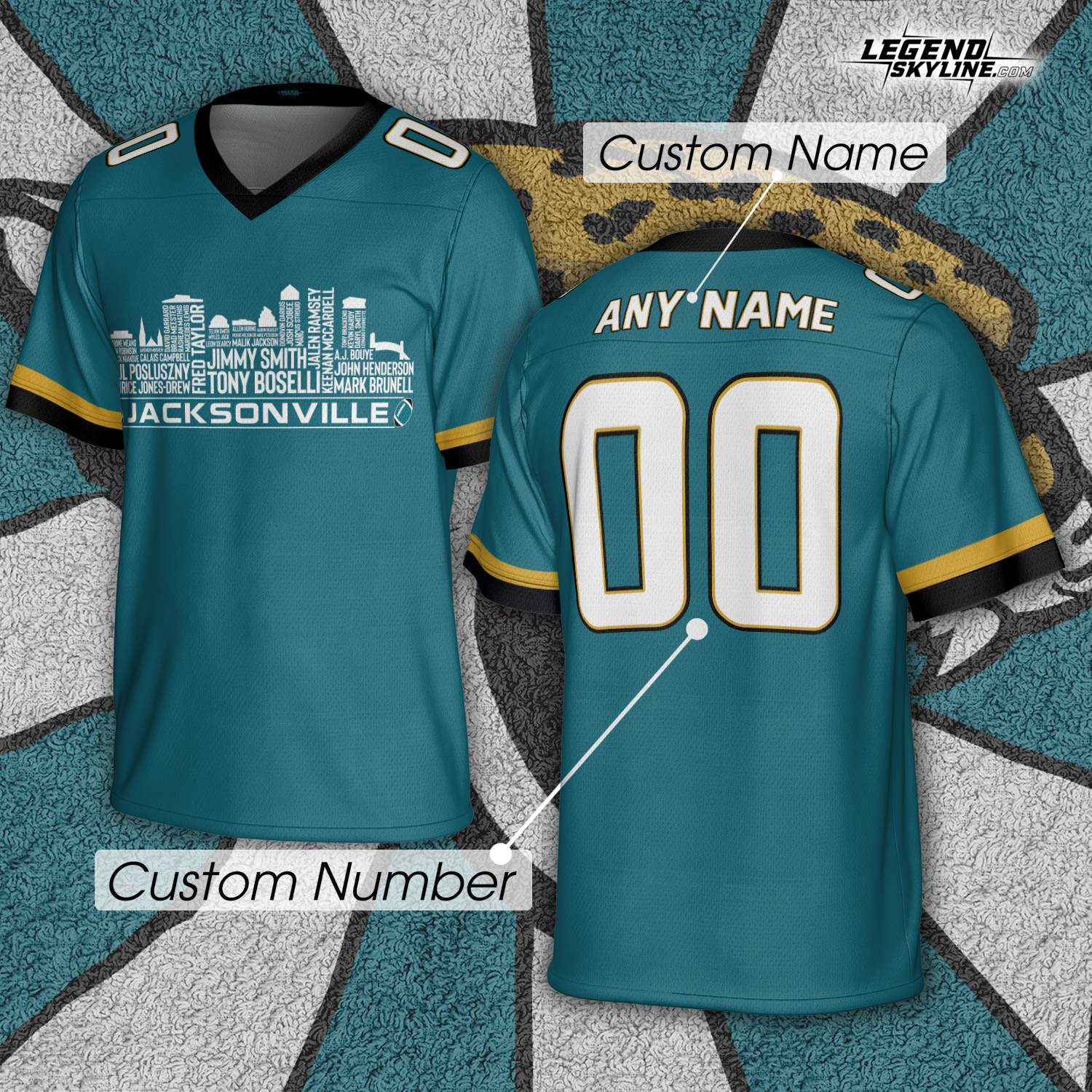 Miami Jersey Custom Football Greatest Of All Time Team Legends Miami C ...